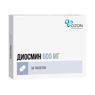 Диосмин таблетки покрытые пленочной обол. 600 мг №30 – купить c ...